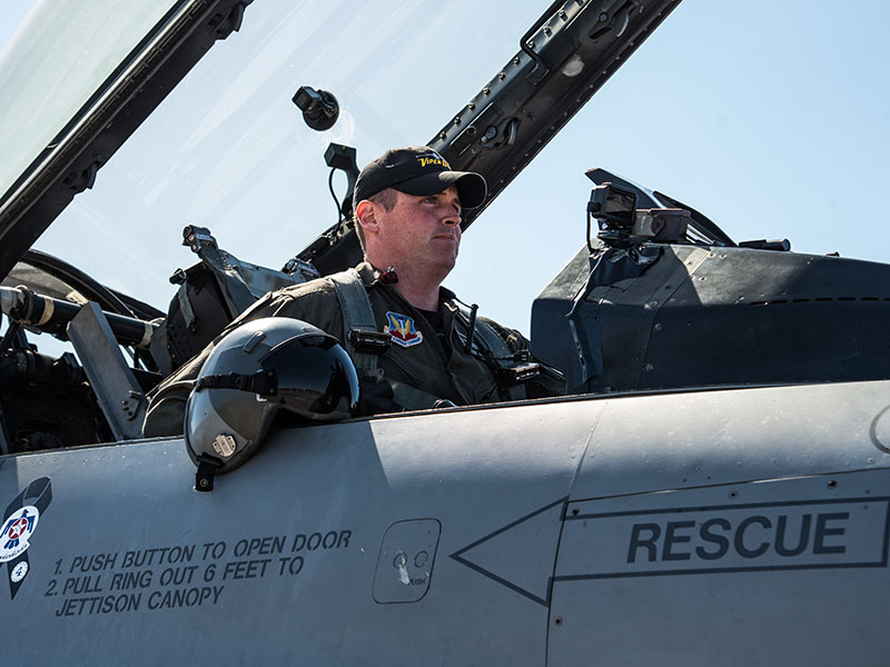 MEET THE PILOT: JOHN ‘RAIN’ WATERS OF THE F-16 VIPER DEMO TEAM