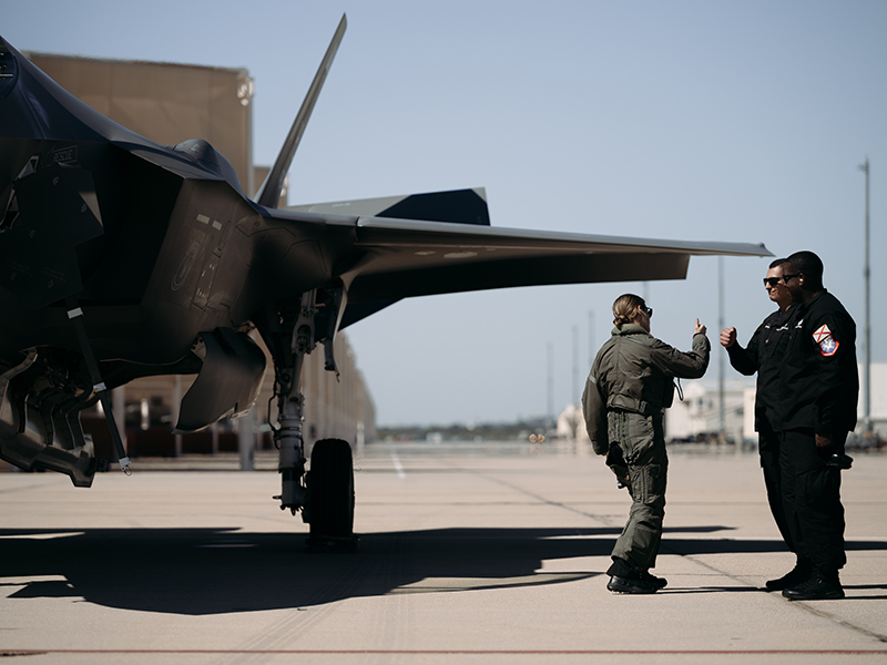 Meet the Pilot: F-35 Demo Team Commander Melanie ‘MACH’ Kluesner